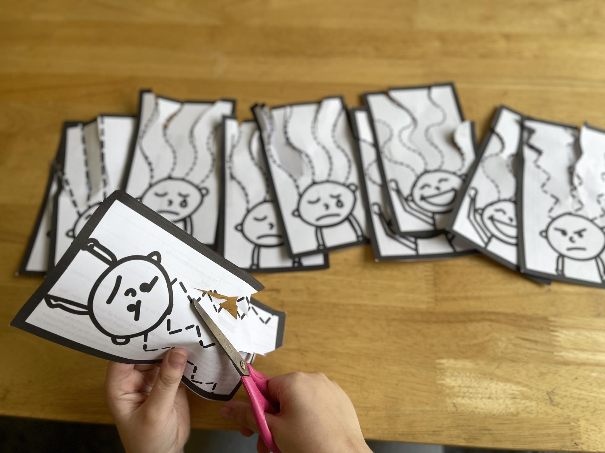 Scissor Skills - OrbRom Special Education Center - Autism Cambodia